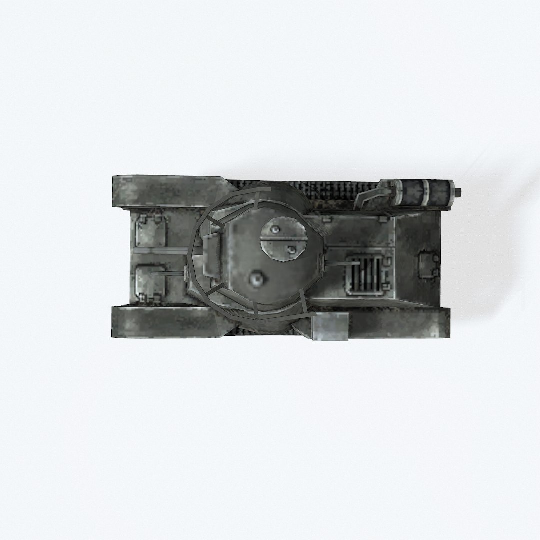 3d Model Type 4 Ke-nu Light Tank