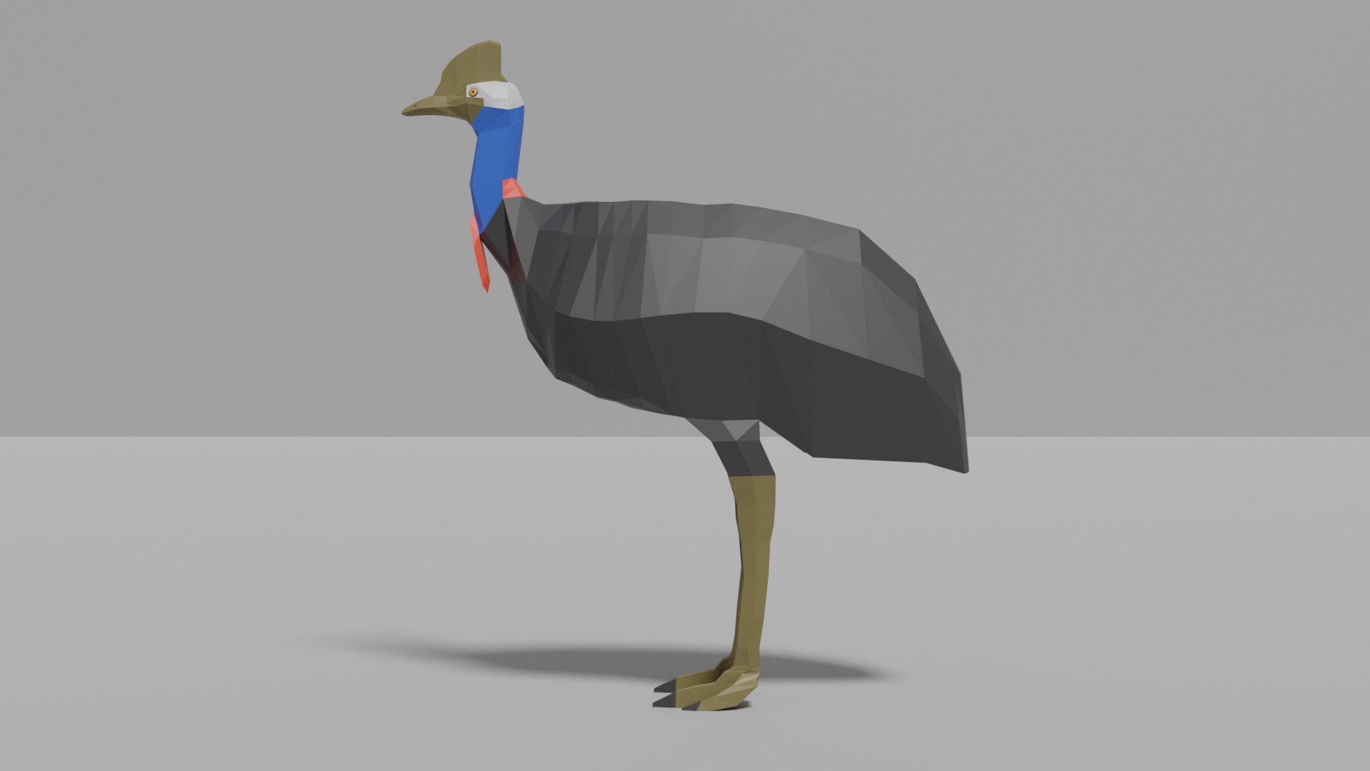 Low-poly Cassowary Model - TurboSquid 1806909