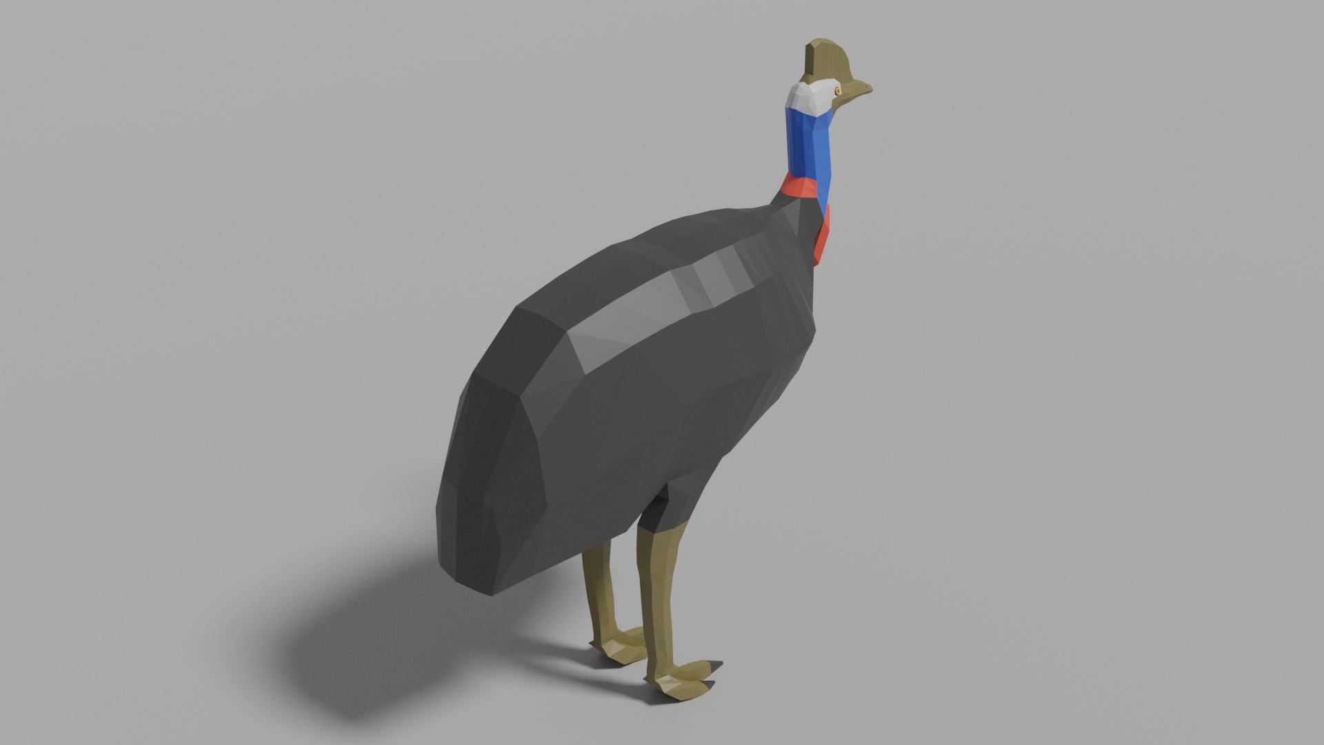 Low-poly Cassowary Model - TurboSquid 1806909