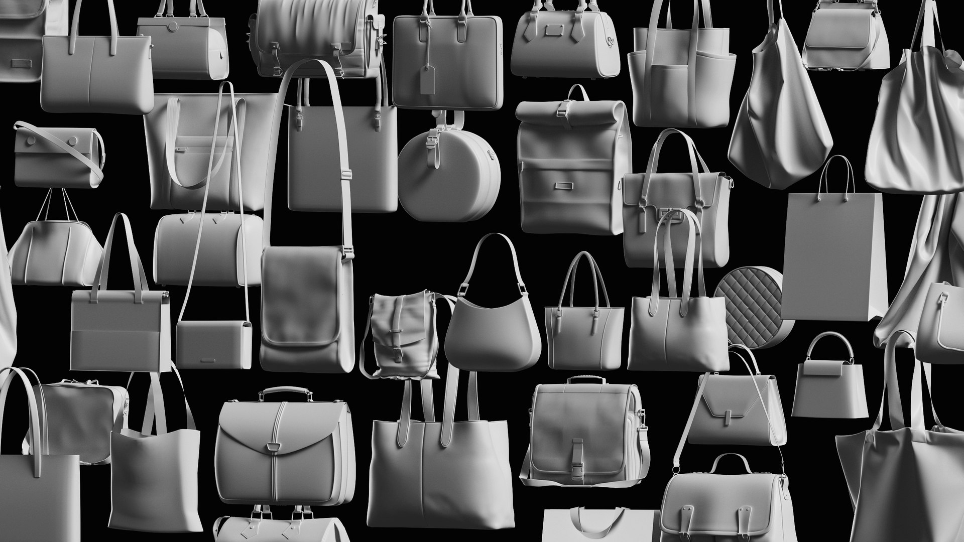 Tote Bag Basemesh Collection 3D - TurboSquid 2230535