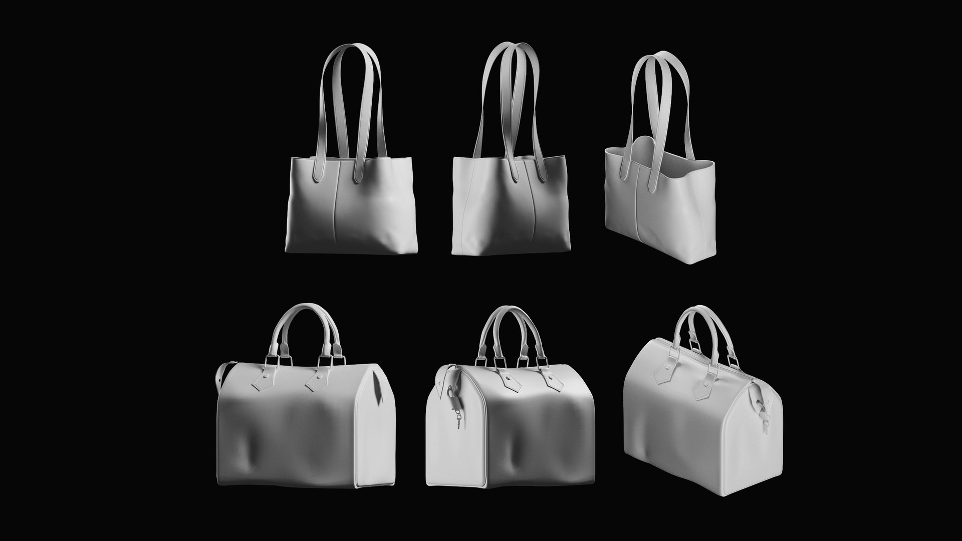 Tote Bag Basemesh Collection 3D - TurboSquid 2230535