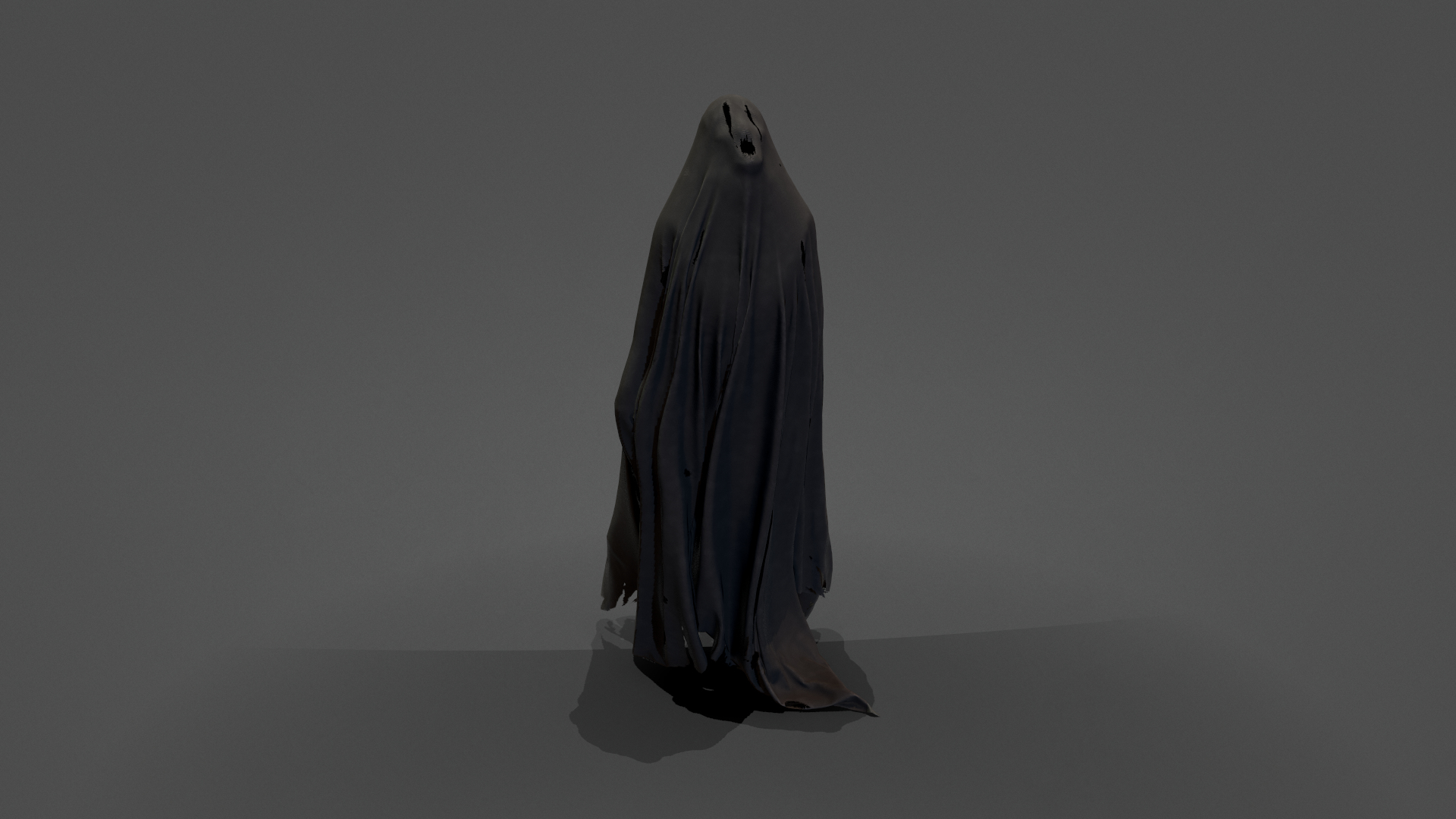 3D Black Ghost Pbr Model - TurboSquid 1472370