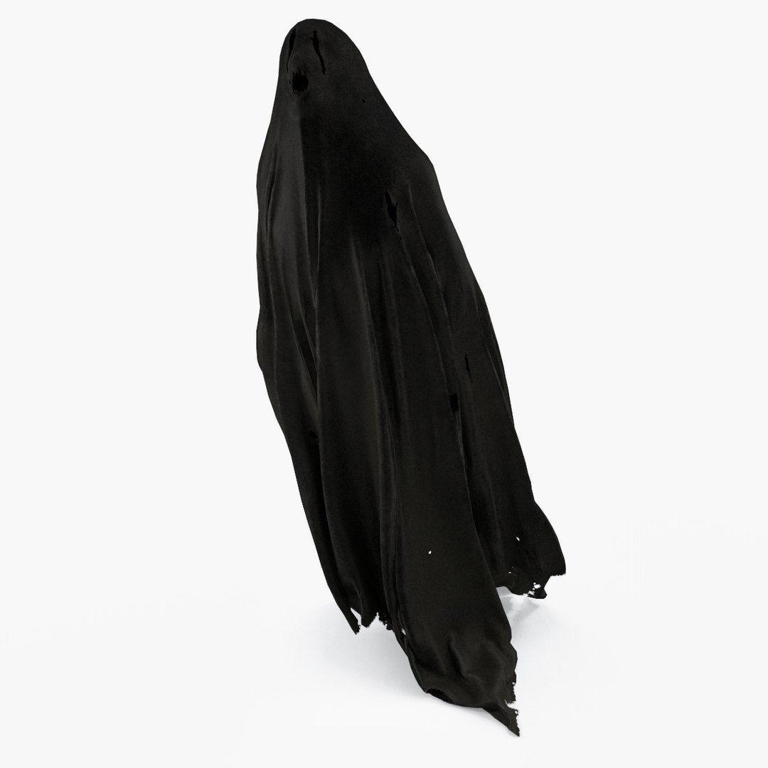 3D black ghost pbr model - TurboSquid 1472370