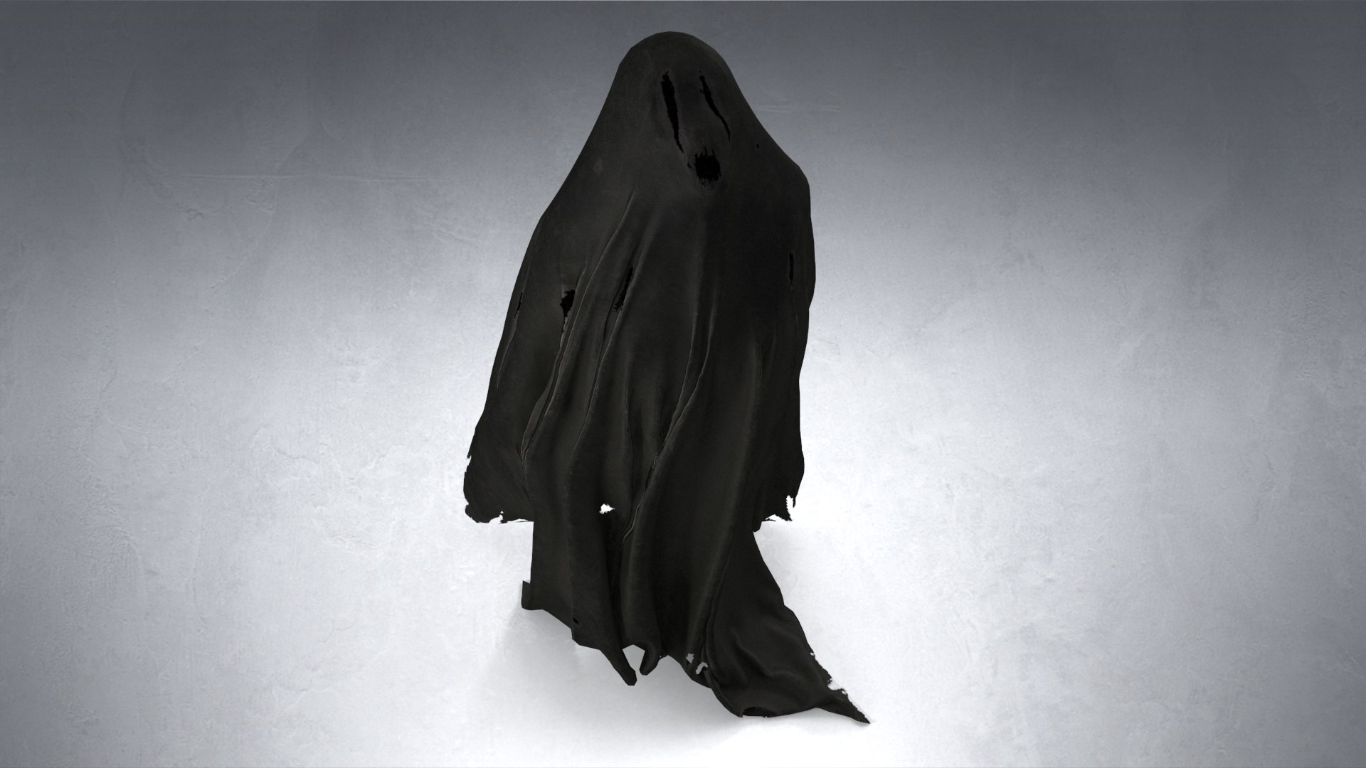 3D Black Ghost Pbr Model - TurboSquid 1472370