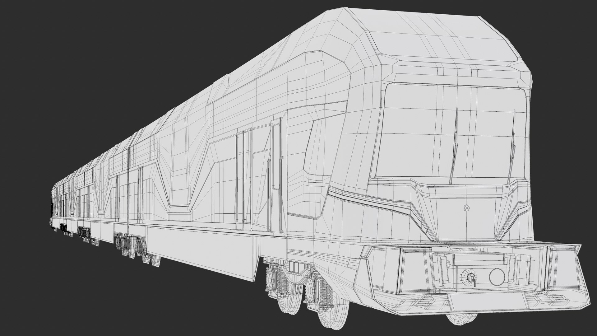 3D Sci-Fi Train Concept PBR Model - TurboSquid 2013114