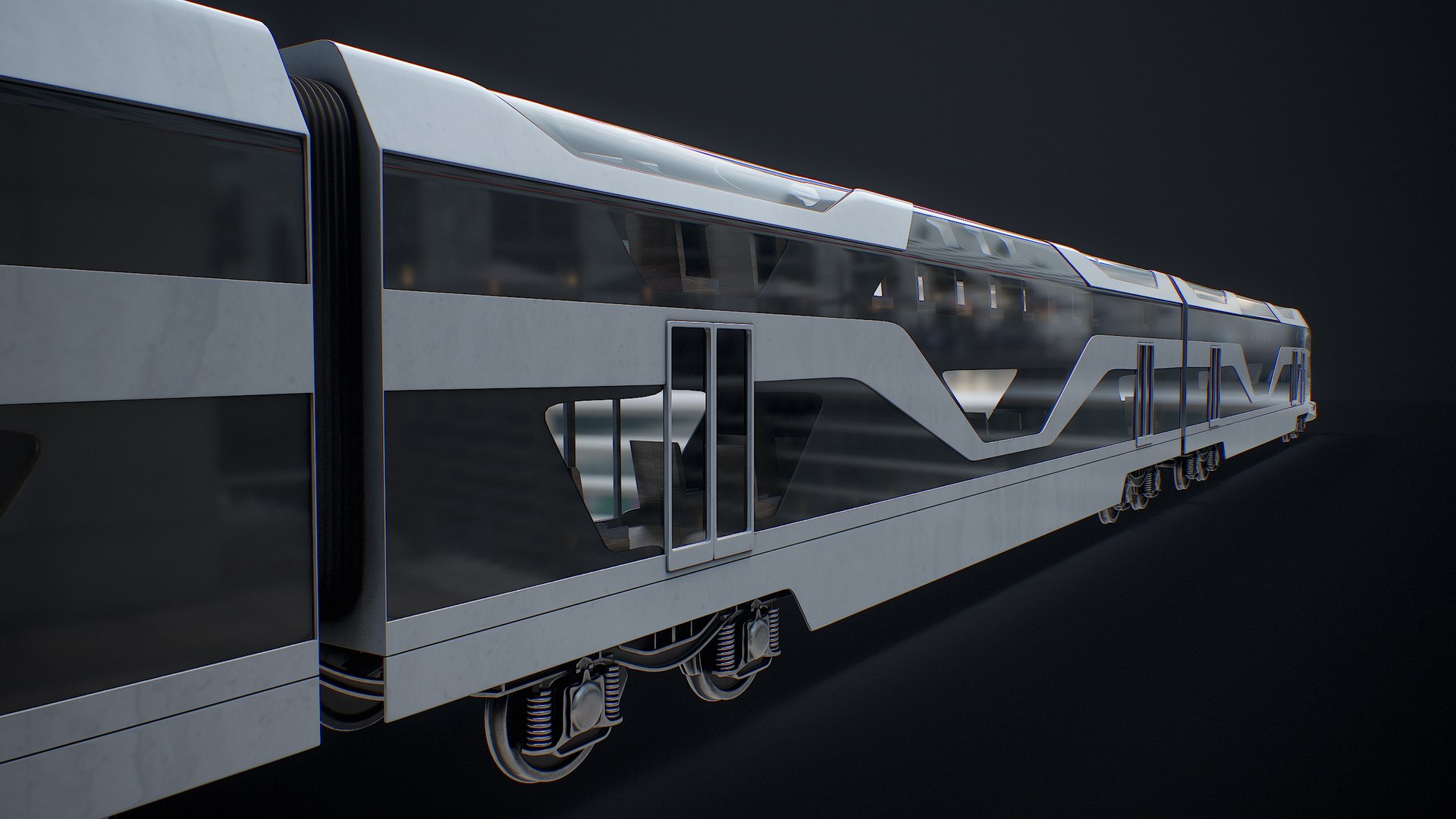 3D Sci-Fi Train Concept PBR Model - TurboSquid 2013114