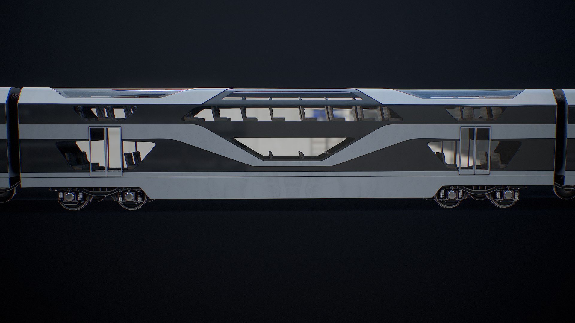 3D Sci-Fi Train Concept PBR Model - TurboSquid 2013114