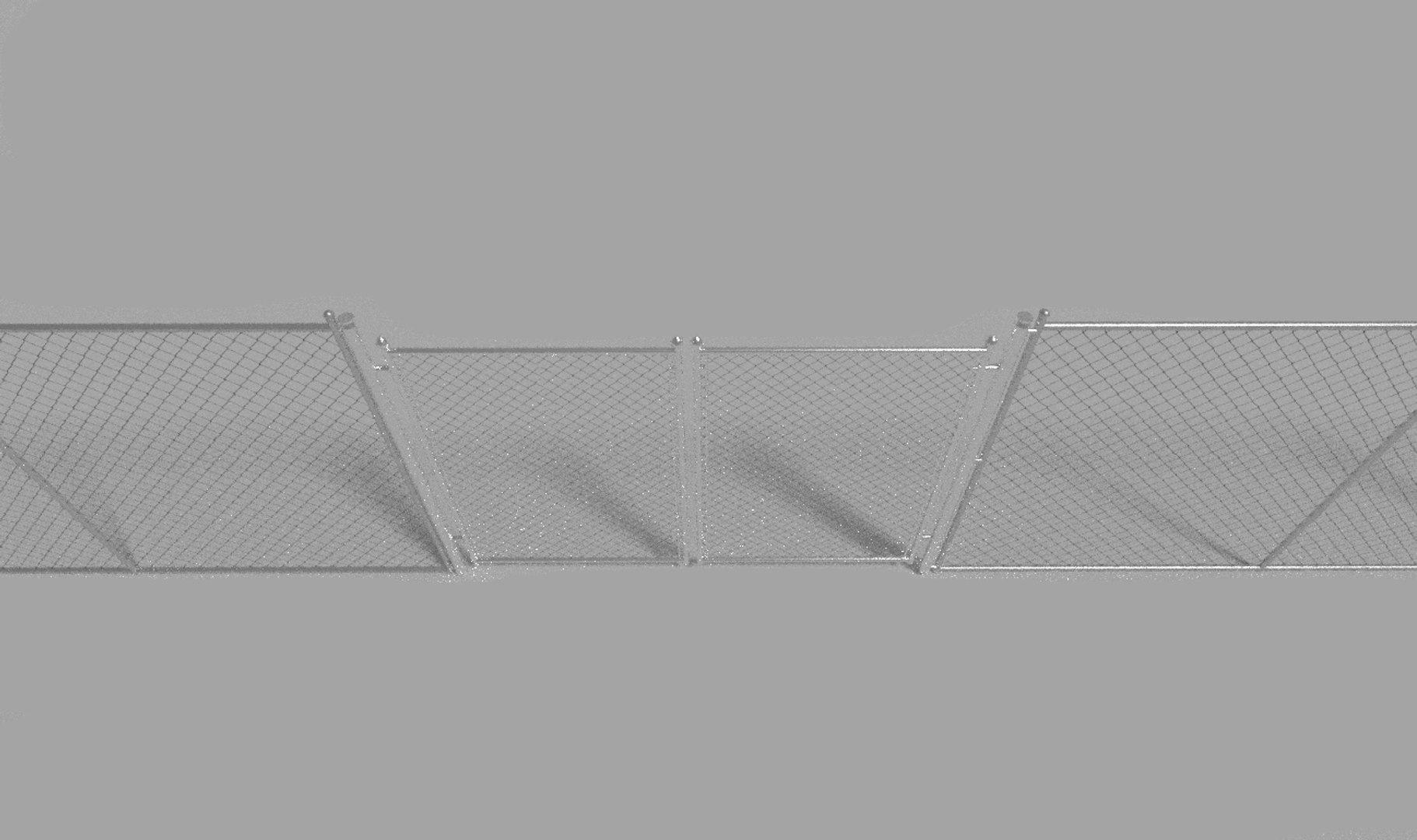 3D Steel Fence Model - TurboSquid 1225294