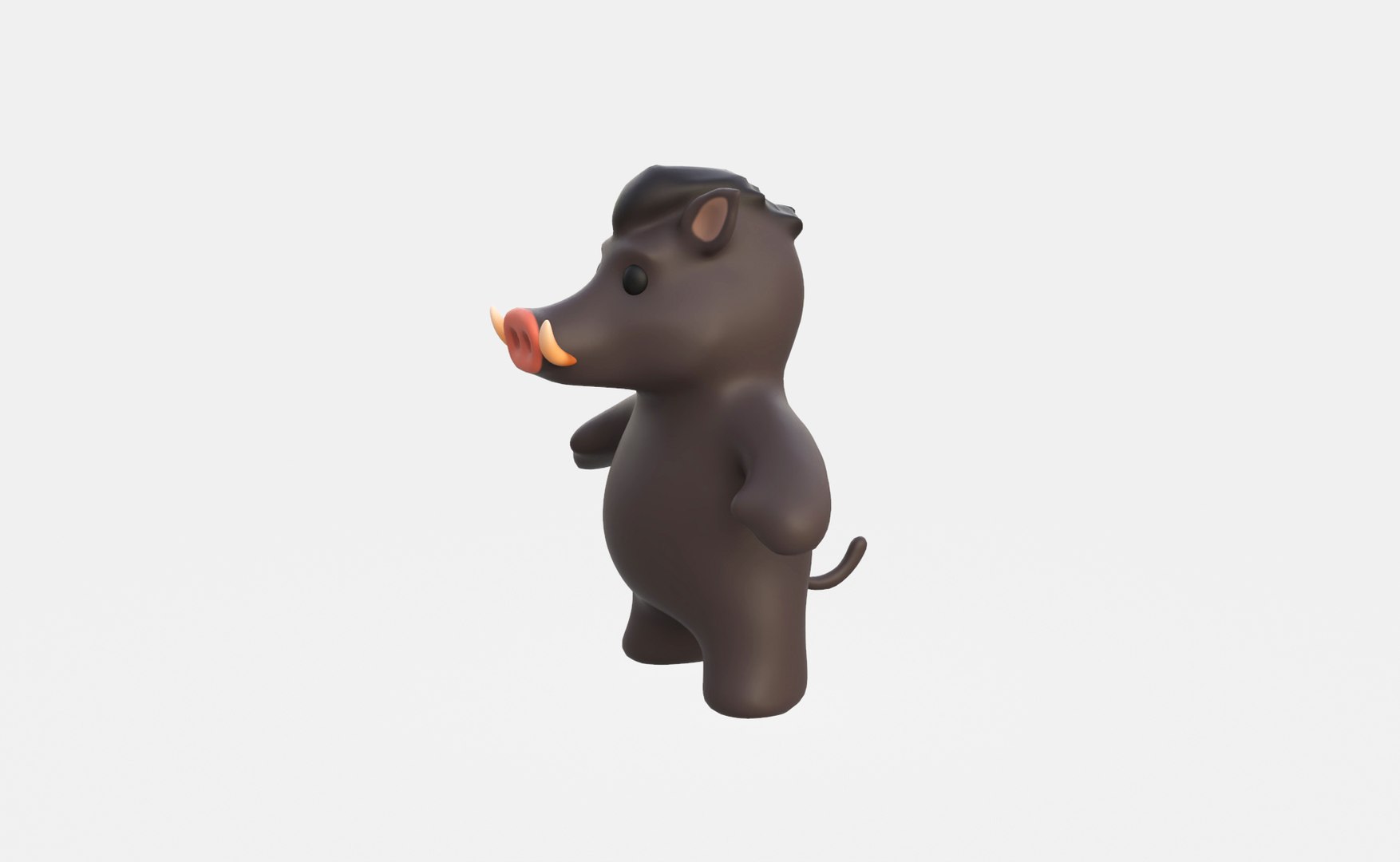 3D Little Animal Baby - Wild Boar Cute - Animated Model - TurboSquid ...
