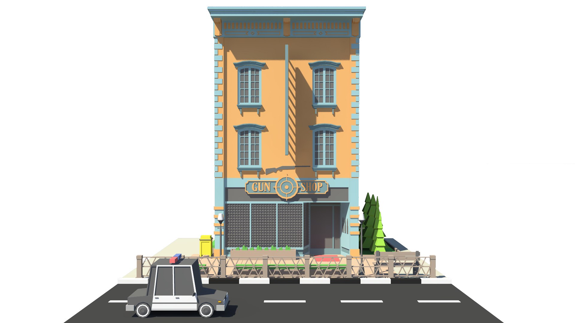 Shop Gun 3D Model - TurboSquid 1383556