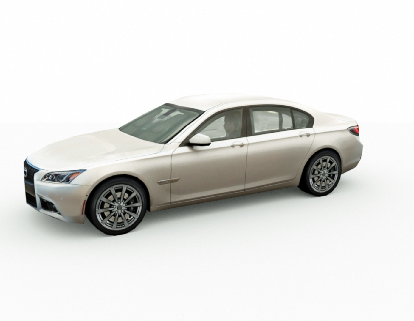 generic sedan 3d model