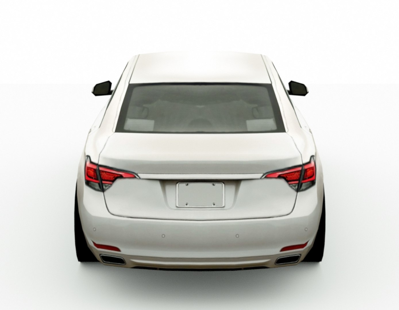 generic sedan 3d model