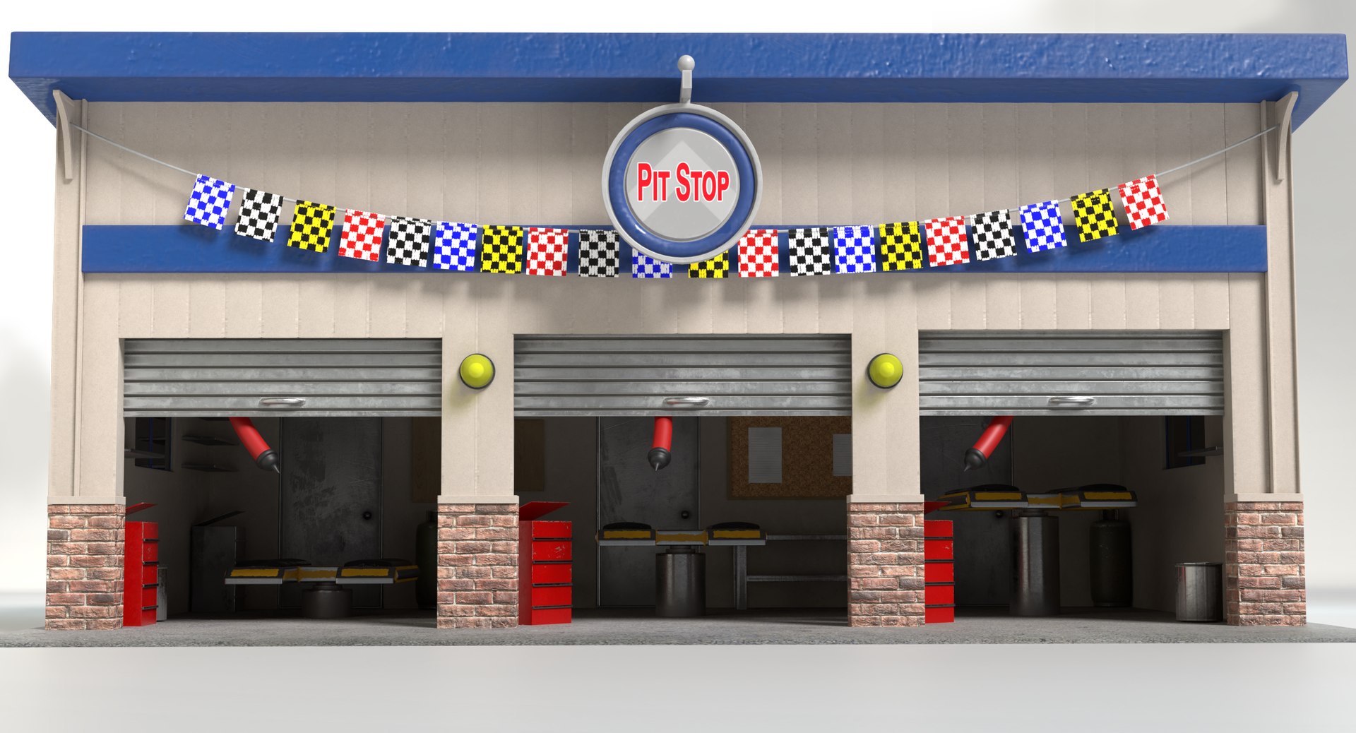 3D Pit Stop Model - TurboSquid 1316321