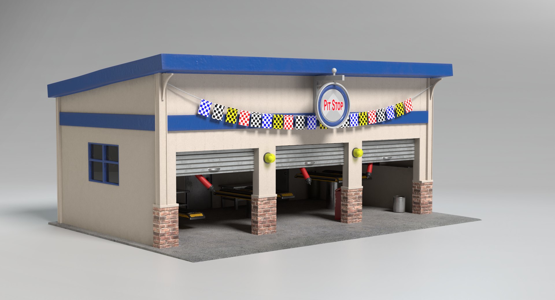 3D Pit Stop Model - TurboSquid 1316321