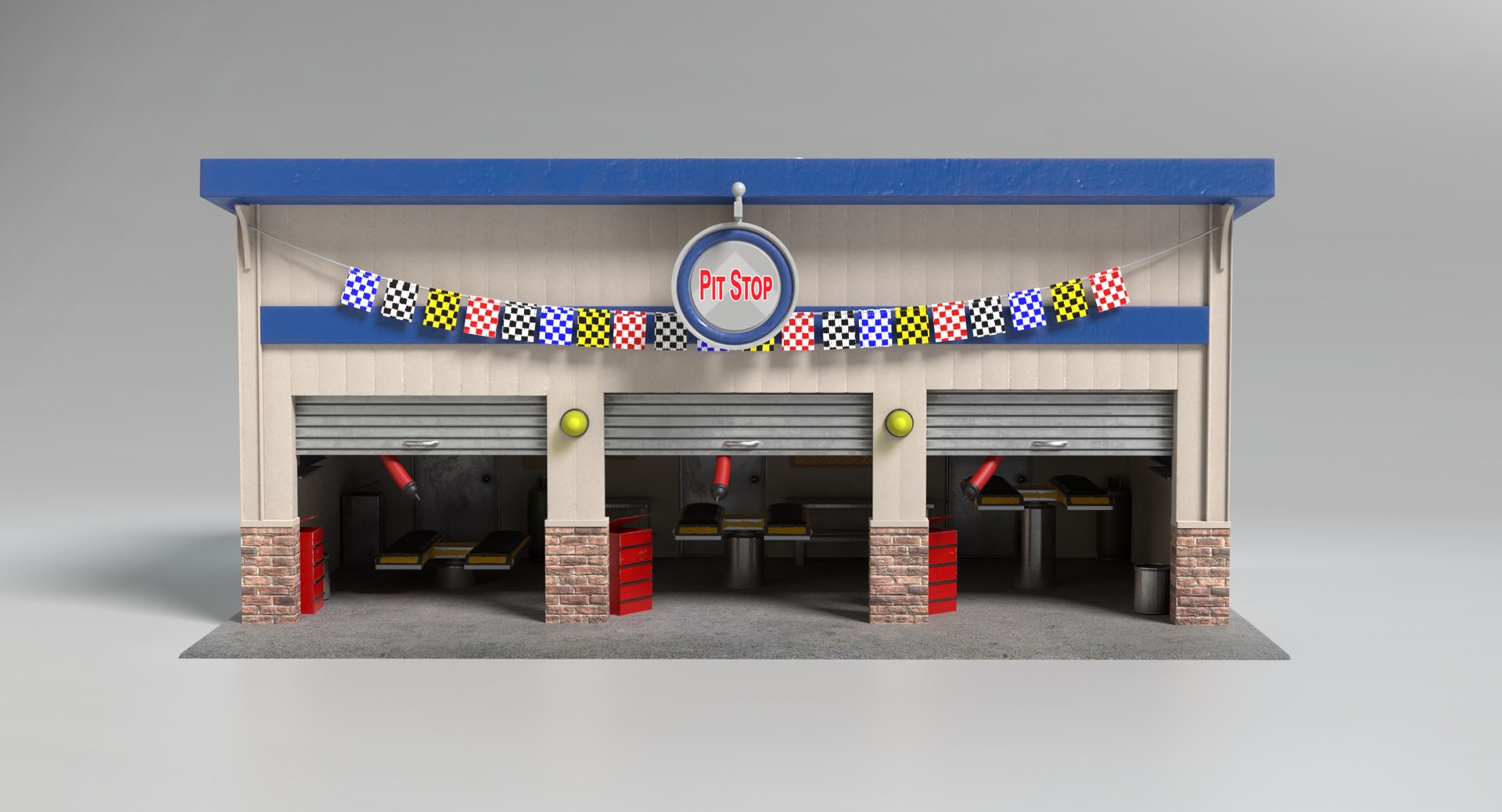 3D Pit Stop Model - TurboSquid 1316321