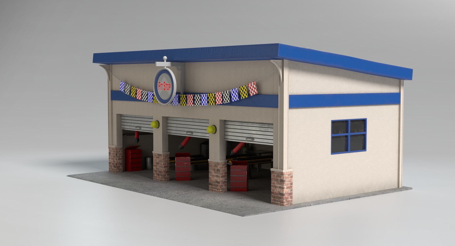 3D Pit Stop Model - TurboSquid 1316321