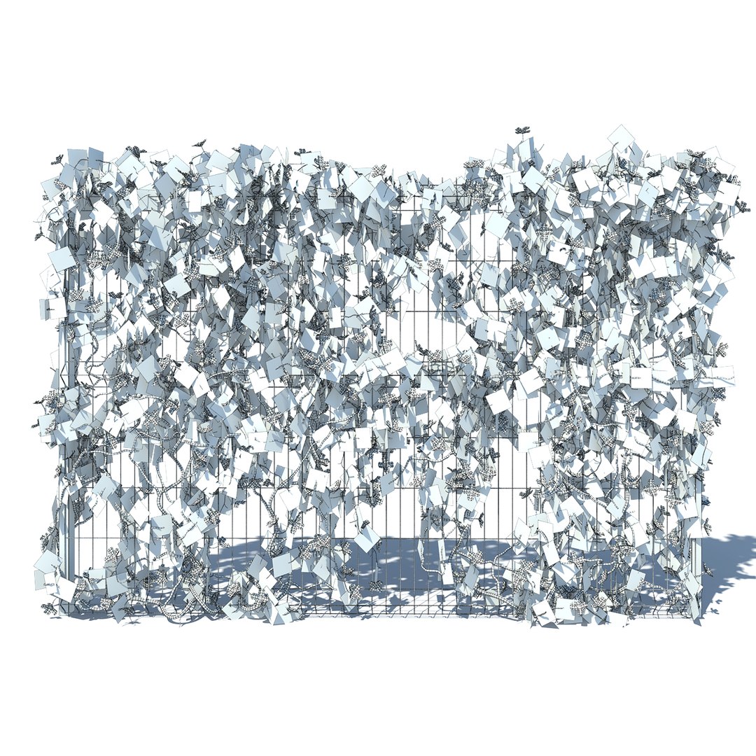 3D Metal Fence 3D H - 173 With Ivy V2 - TurboSquid 1955344
