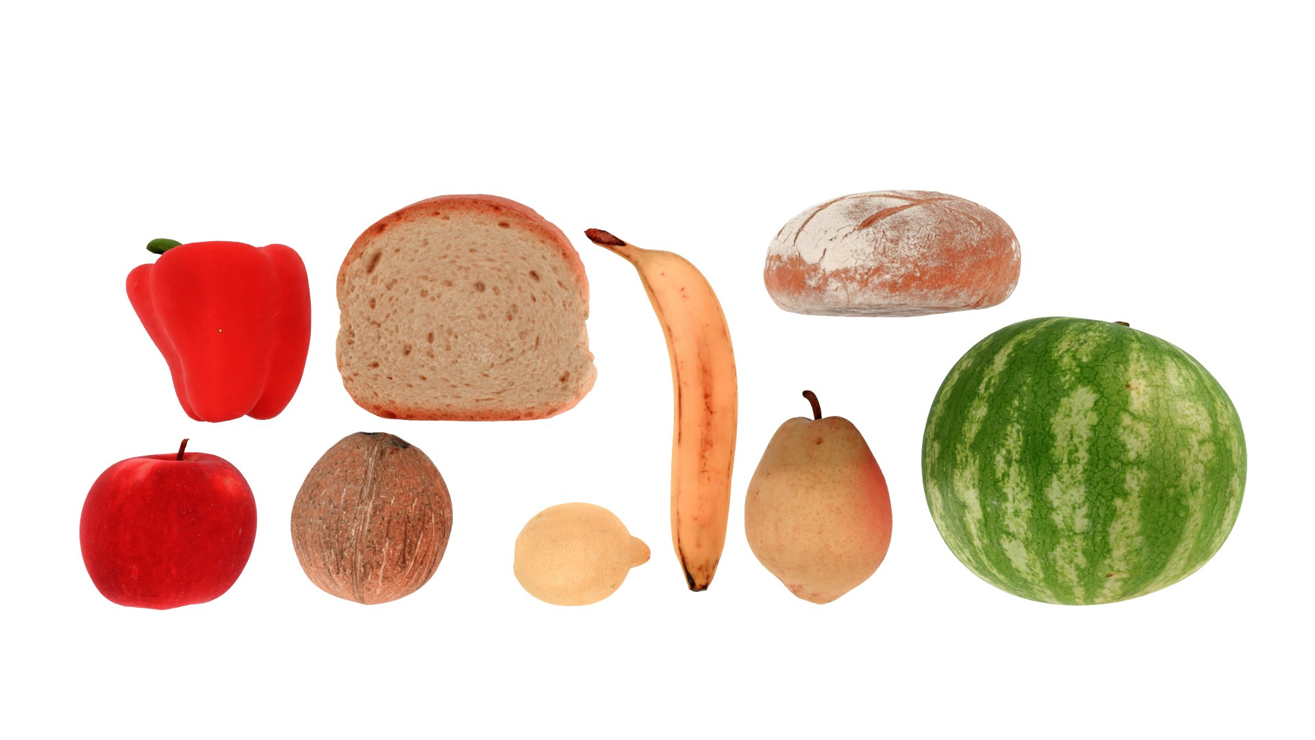 3D Full Pack Of Food Model - TurboSquid 2251038