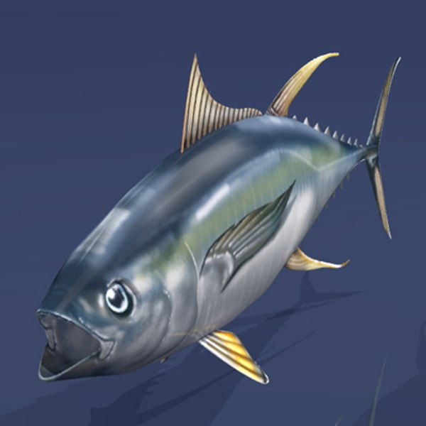 3d tuna fishing model