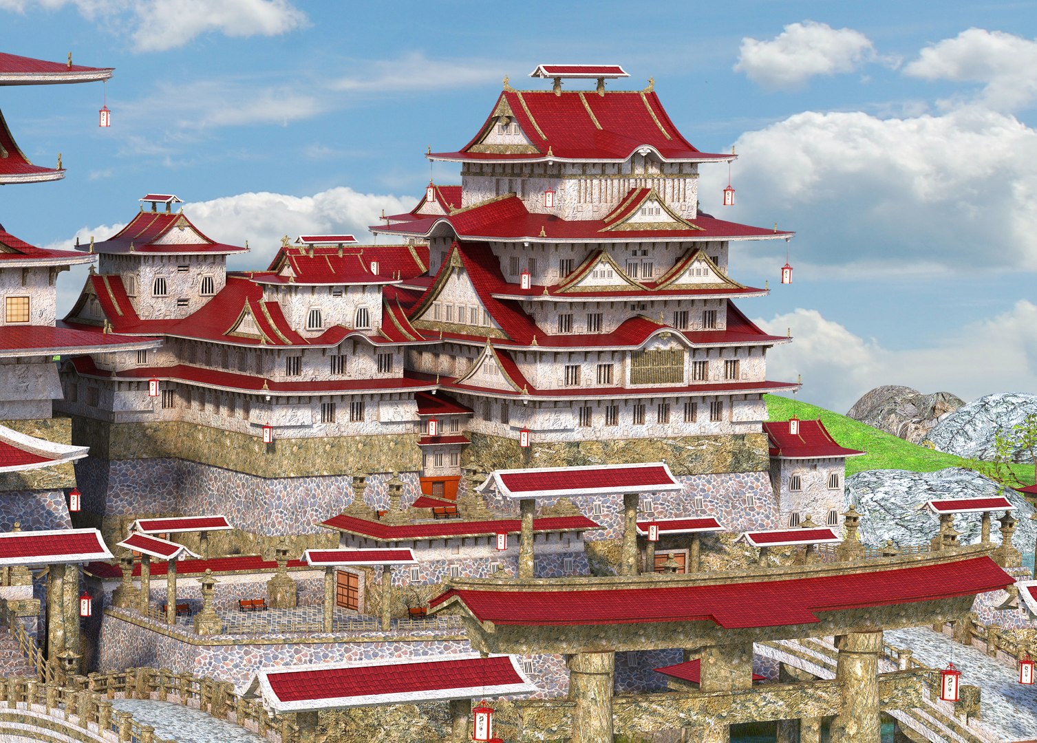 Castle Fantasy Asia Model - TurboSquid 1345138