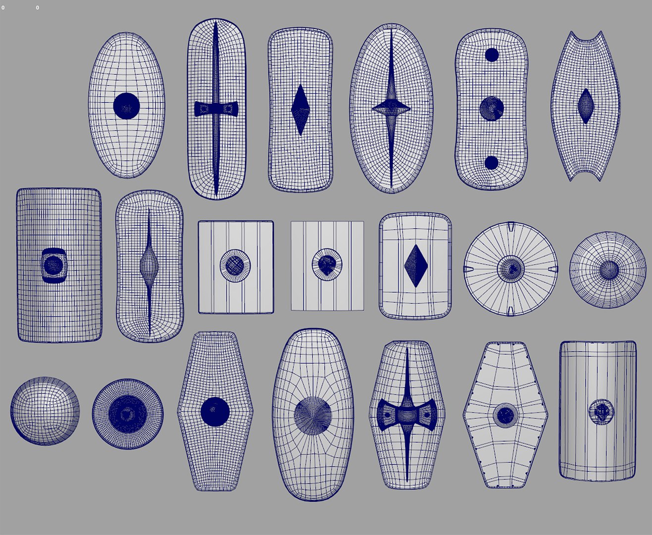 Roman Medieval Shields Soldiers 3D Model - TurboSquid 1711213