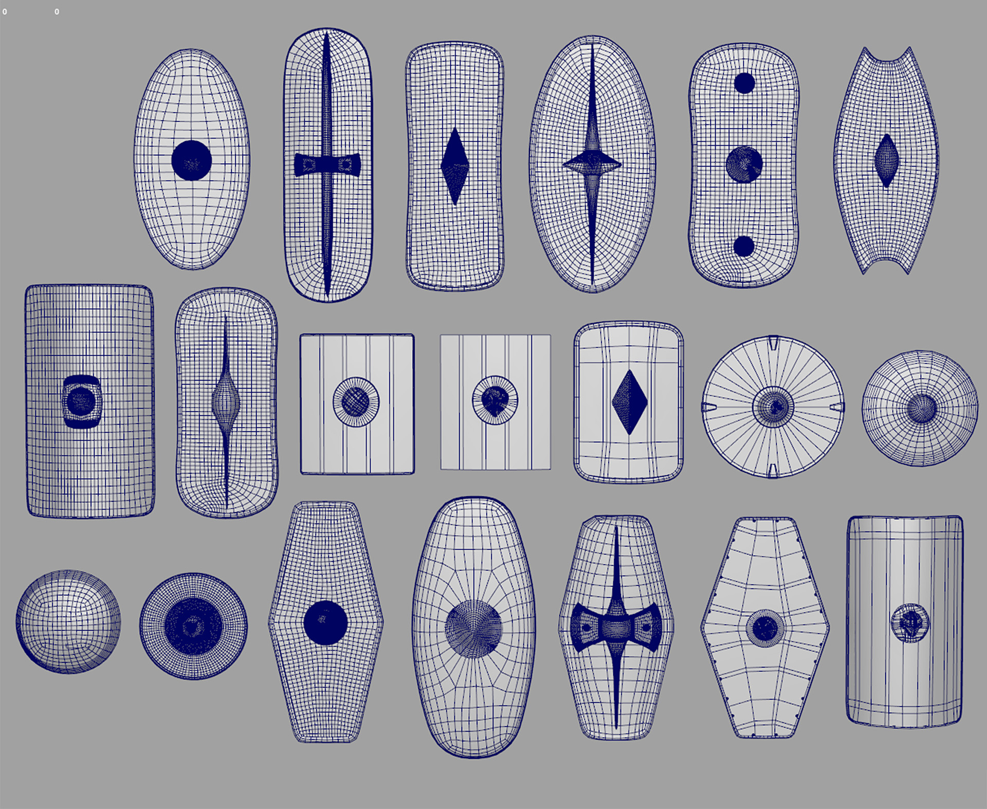 Roman medieval shields soldiers 3D model - TurboSquid 1711213