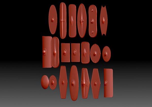 Roman medieval shields soldiers 3D model - TurboSquid 1711213