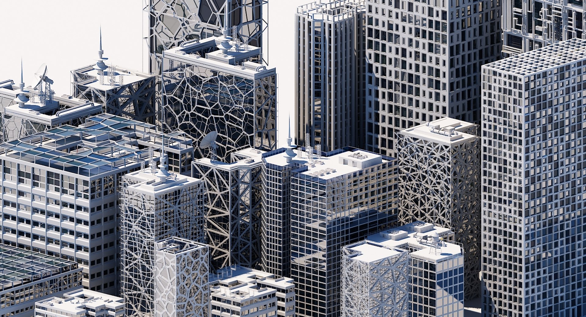 Skyscrapers Building 3D - TurboSquid 1446536