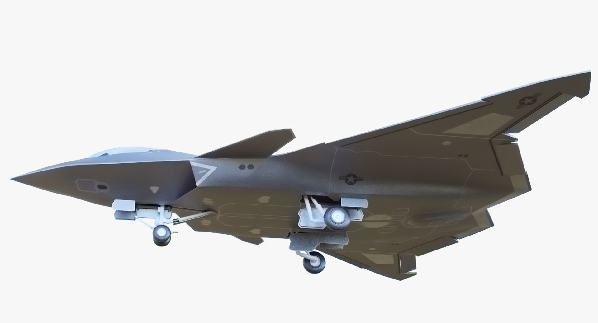 3D Model Future Fighter Jet 2050 - TurboSquid 2217704