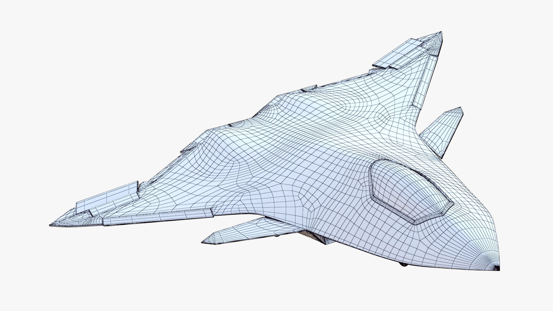 3D Model Future Fighter Jet 2050 - TurboSquid 2217704