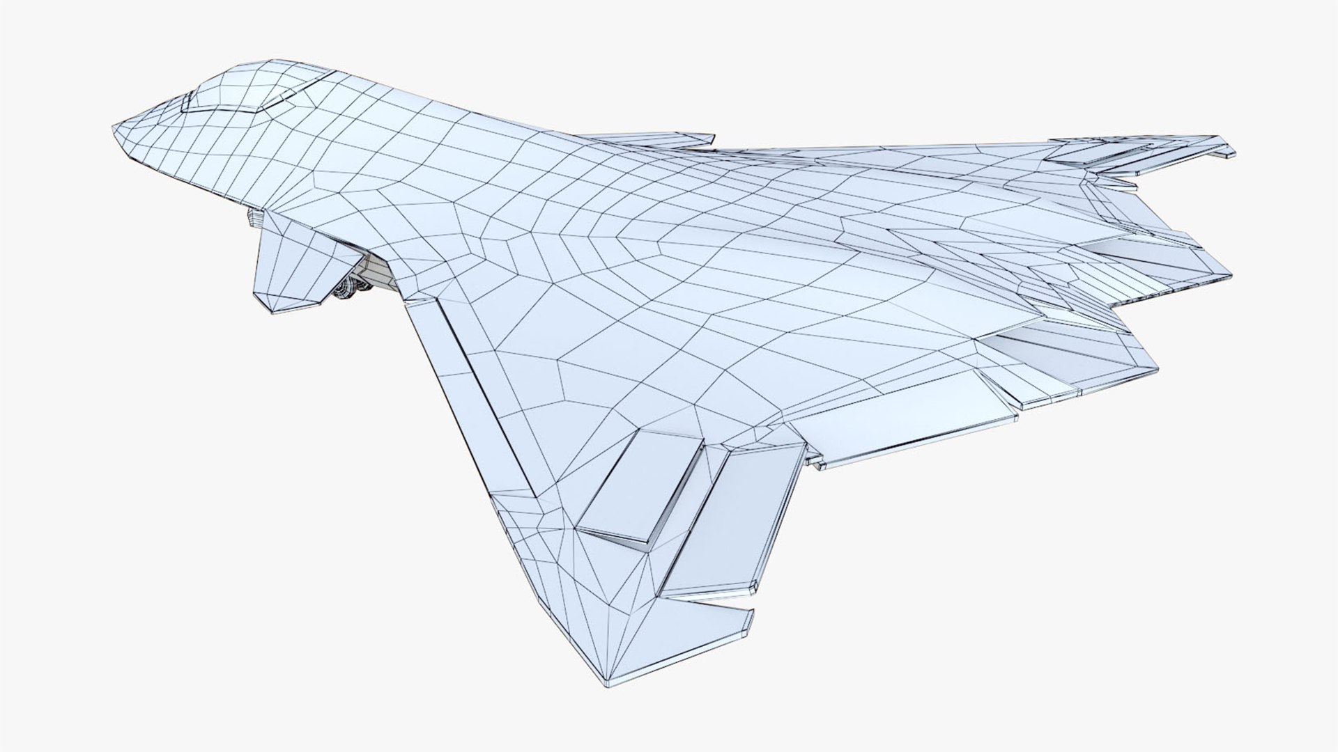 3D Model Future Fighter Jet 2050 - TurboSquid 2217704