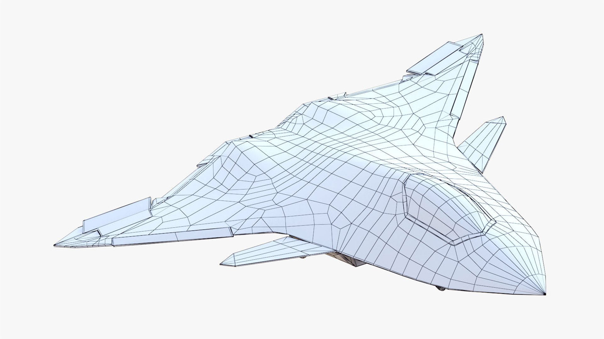 3D Model Future Fighter Jet 2050 - TurboSquid 2217704