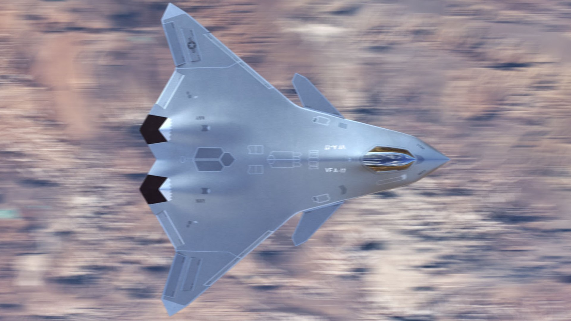 3D Model Future Fighter Jet 2050 - TurboSquid 2217704