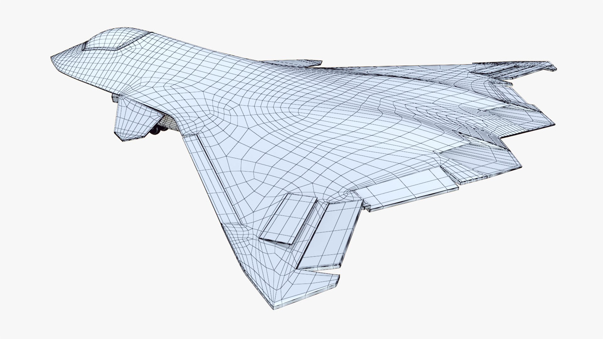 3D Model Future Fighter Jet 2050 - TurboSquid 2217704