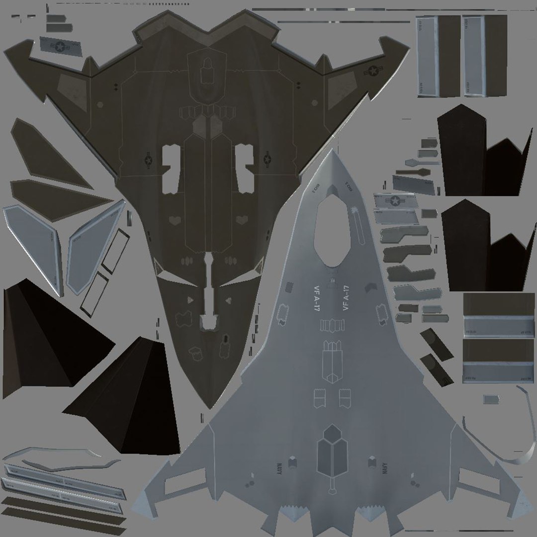 3D Model Future Fighter Jet 2050 - TurboSquid 2217704