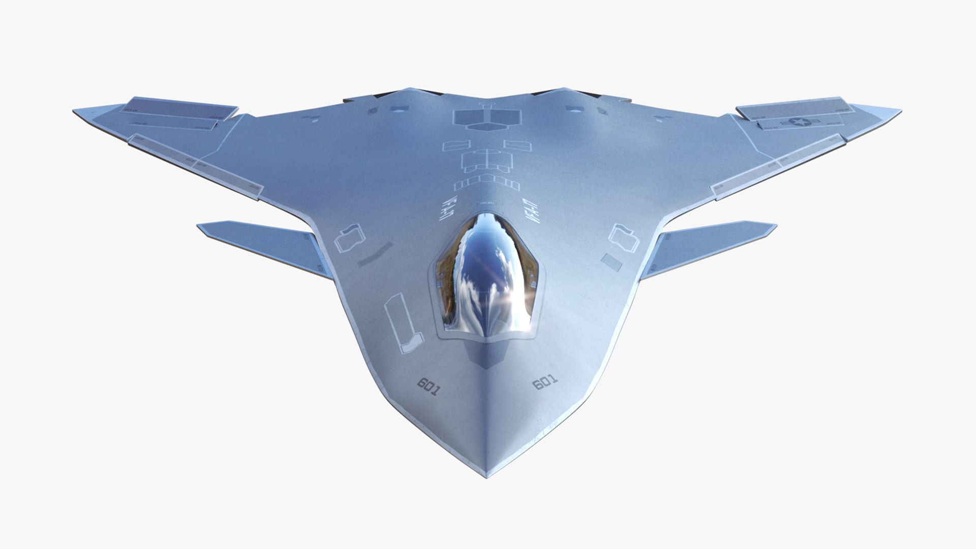 3D Model Future Fighter Jet 2050 - TurboSquid 2217704