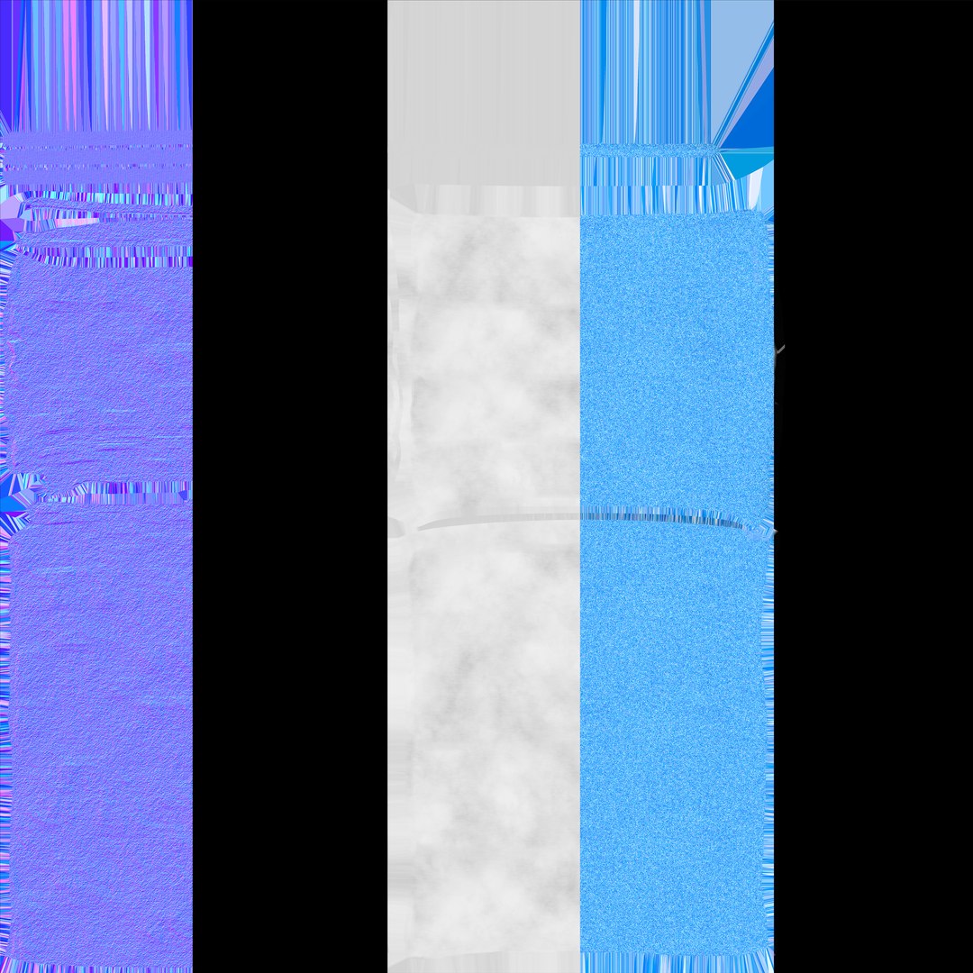 Prop 21 Rolled Towels Blue Single 3D Model - TurboSquid 2146792