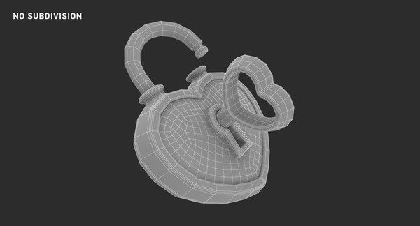 3D model heart lock gold - TurboSquid 1243488