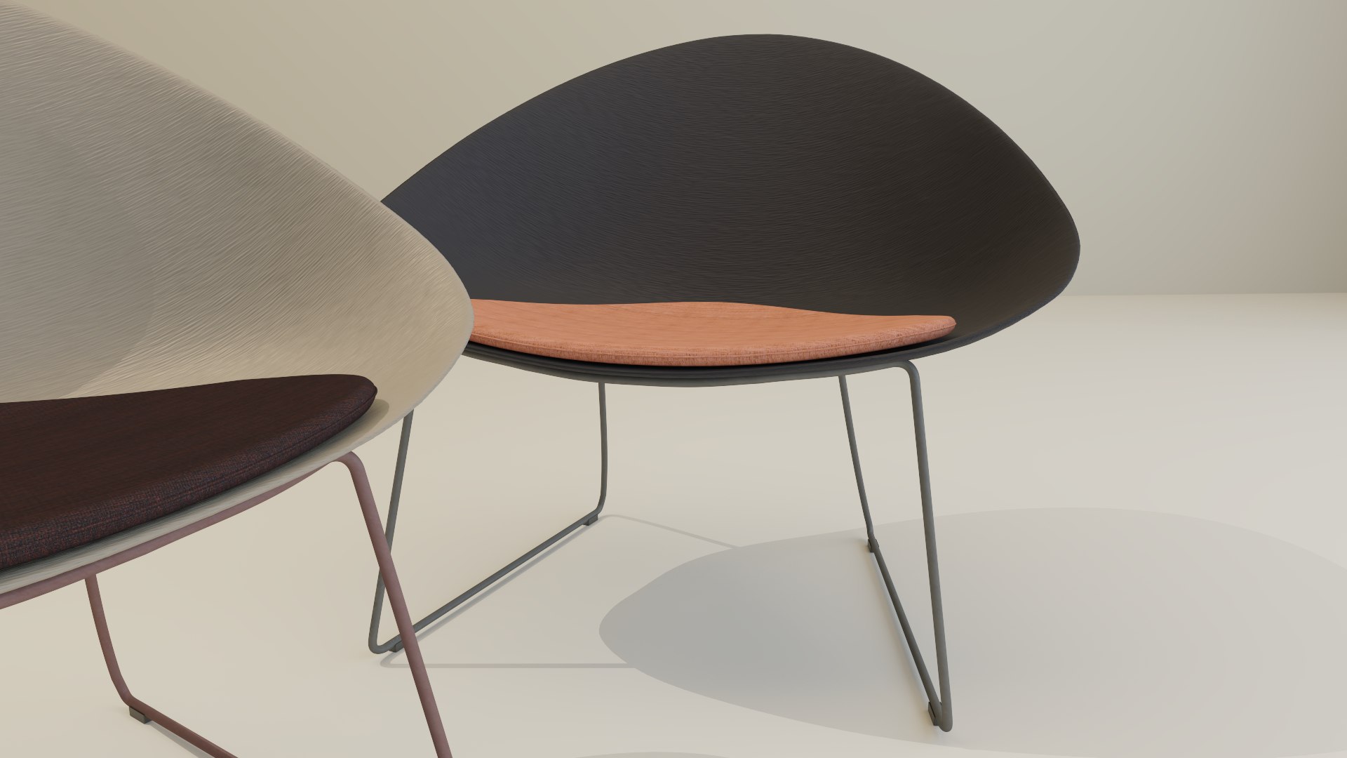 Arper Adell Lounge Sled chair 3D model - TurboSquid 2140572