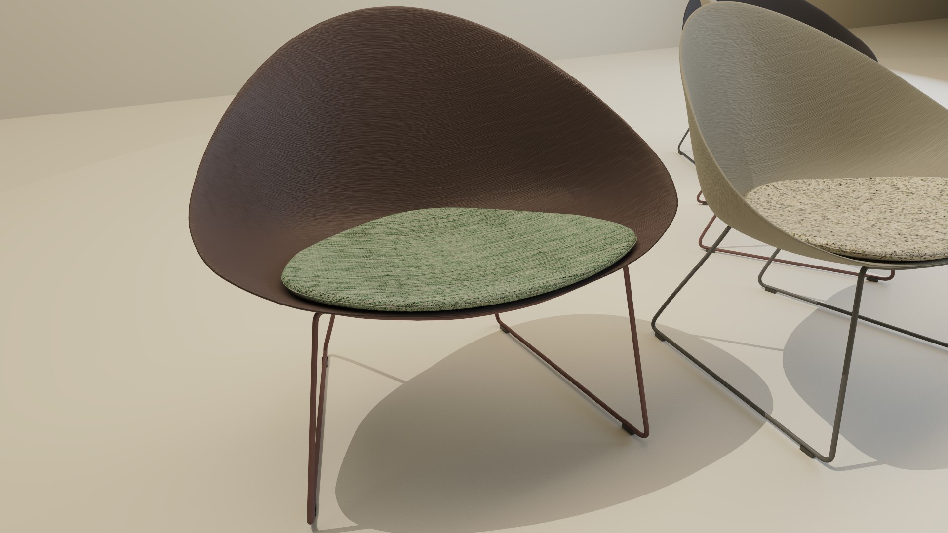 Arper Adell Lounge Sled chair 3D model - TurboSquid 2140572