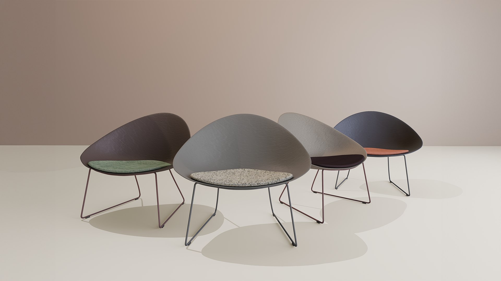 Arper Adell Lounge Sled chair 3D model - TurboSquid 2140572