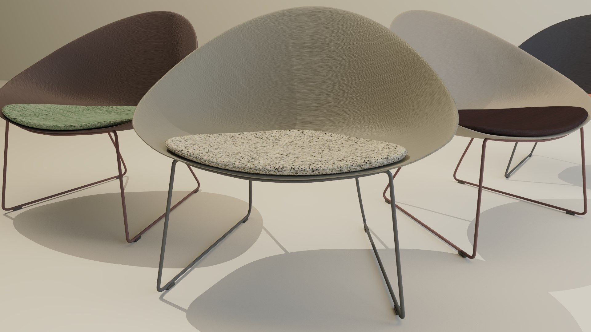 Arper Adell Lounge Sled chair 3D model - TurboSquid 2140572