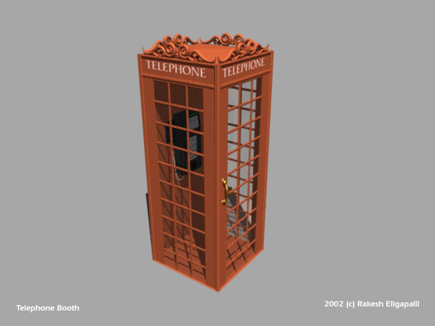 3d Model Telephone Booth