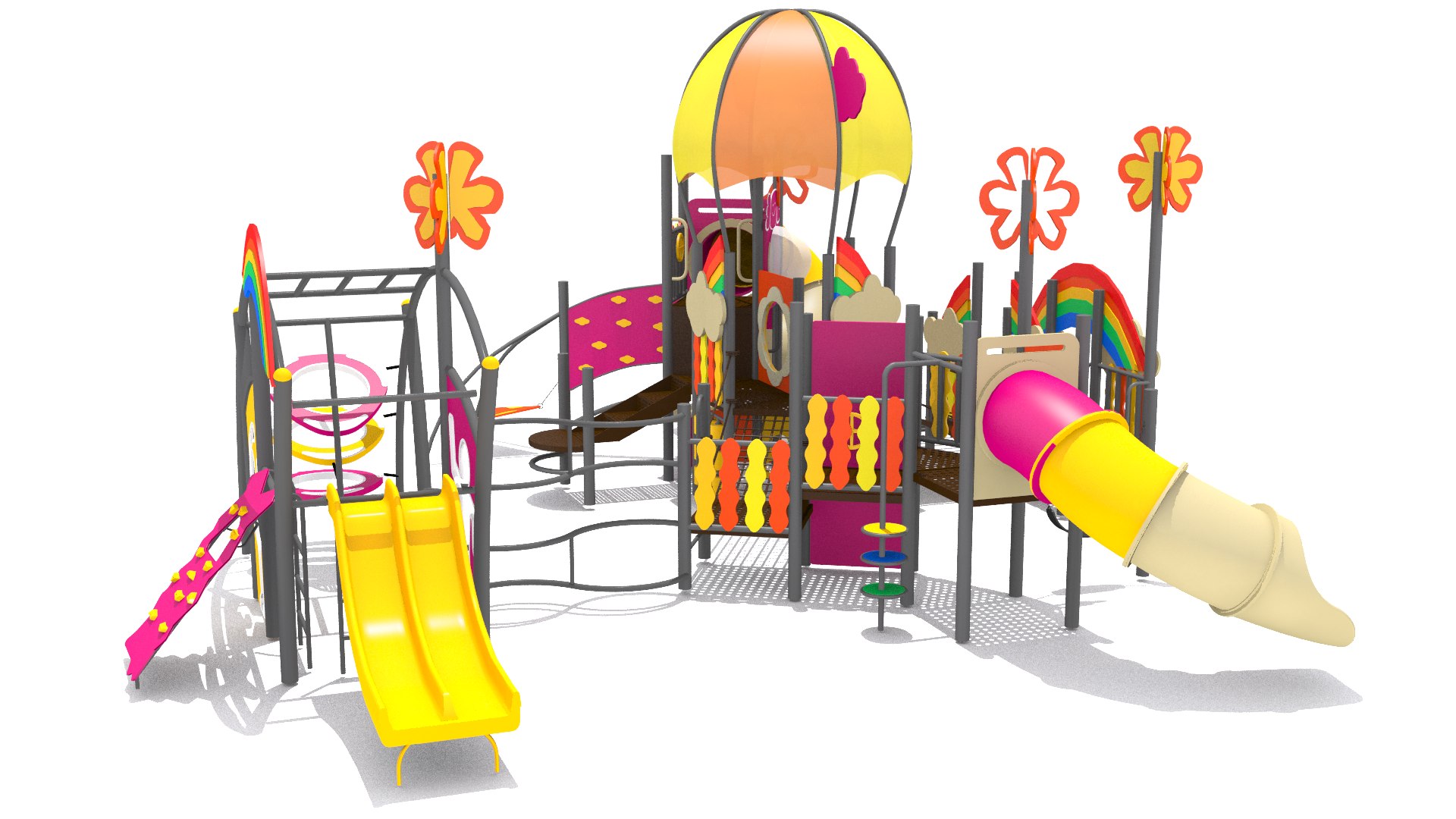 Rainbow Playground 3D - TurboSquid 1779208