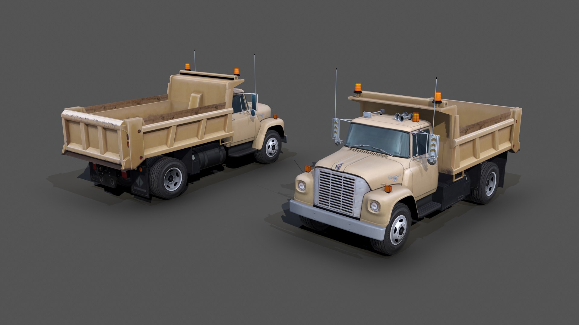 International Loadstar 1700 1968 Dump Truck S05 3D - TurboSquid 1955067