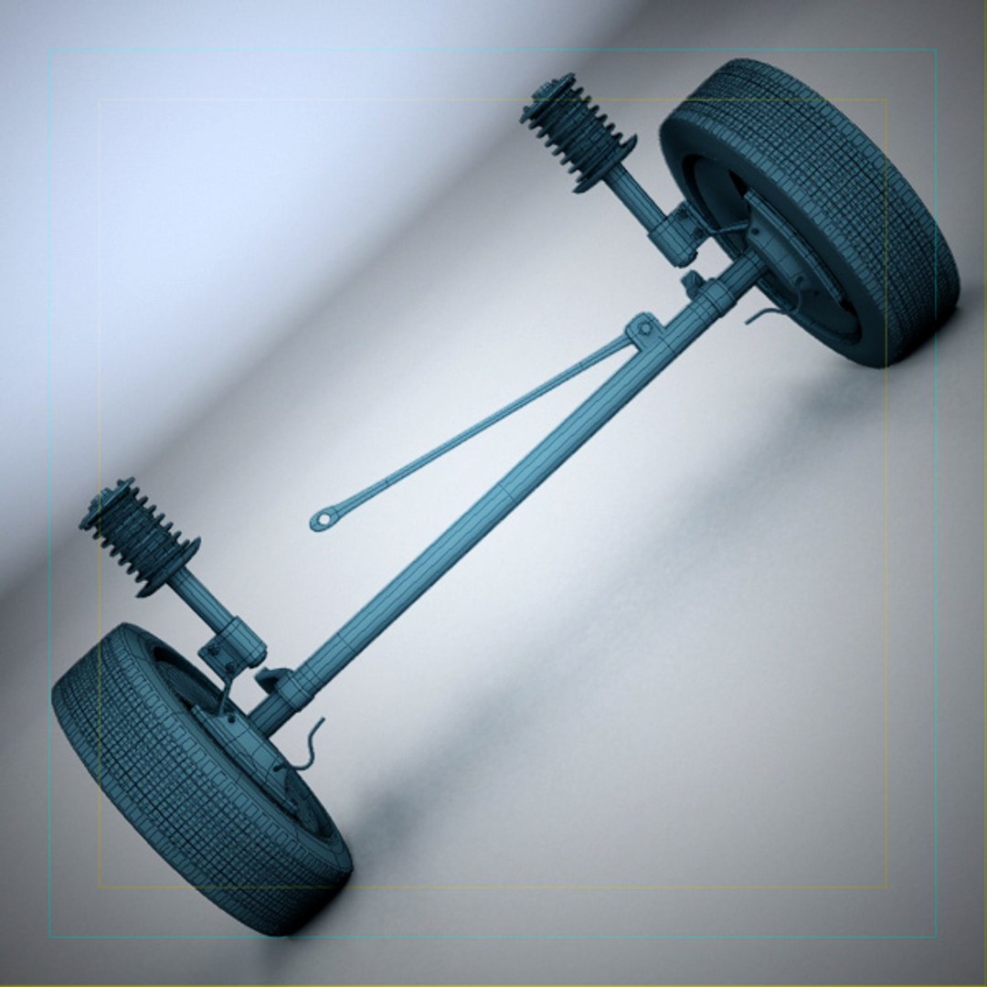 Rear Beam Axle Suspension 3d Model