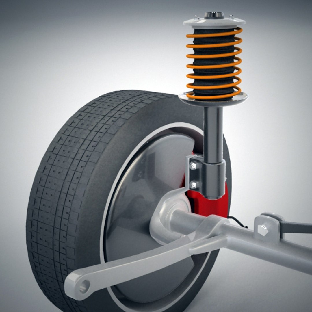 Rear Beam Axle Suspension 3d Model