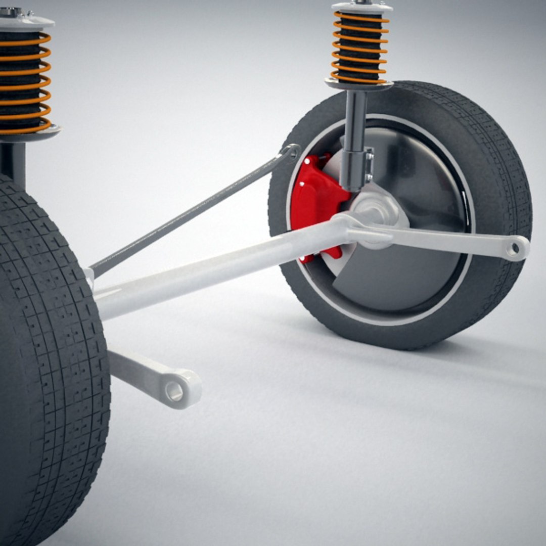 Rear Beam Axle Suspension 3d Model