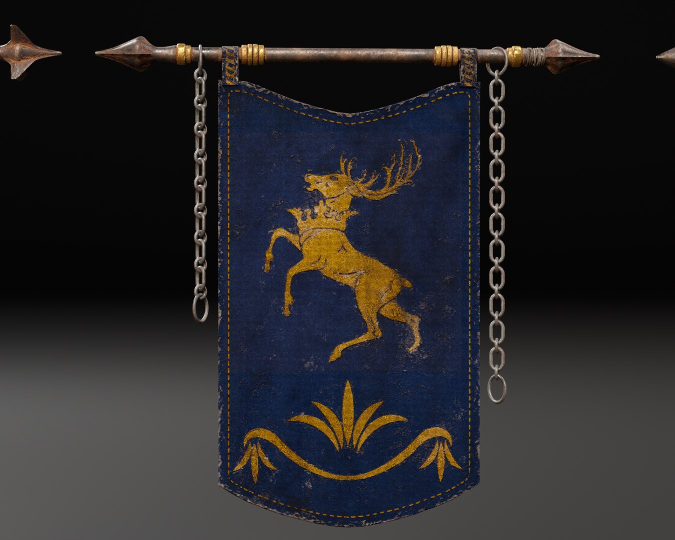 Set Modular Of Medieval Banners 3D Model - TurboSquid 2355709