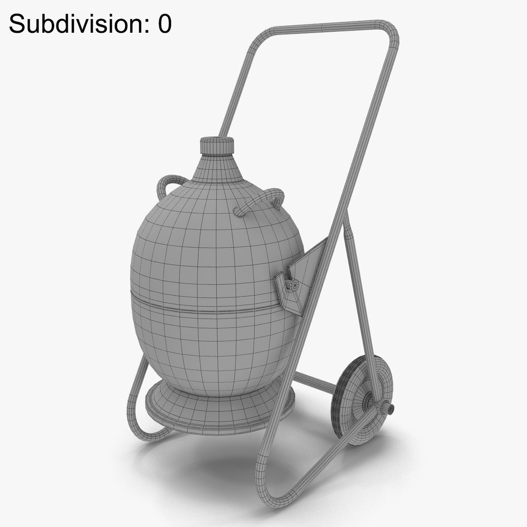 3d Dewar Cart Model